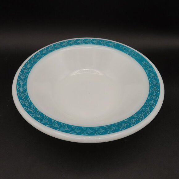 Pyrex | Dining | Vintage Pyrex Bluegrass Laurel Leaf Turquoise ...